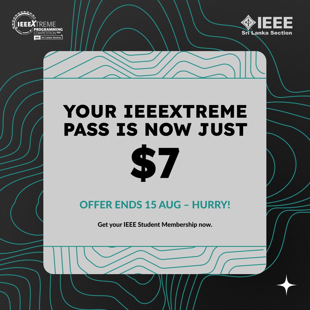 IEEEXtreme 19.0 - Sri Lanka Section