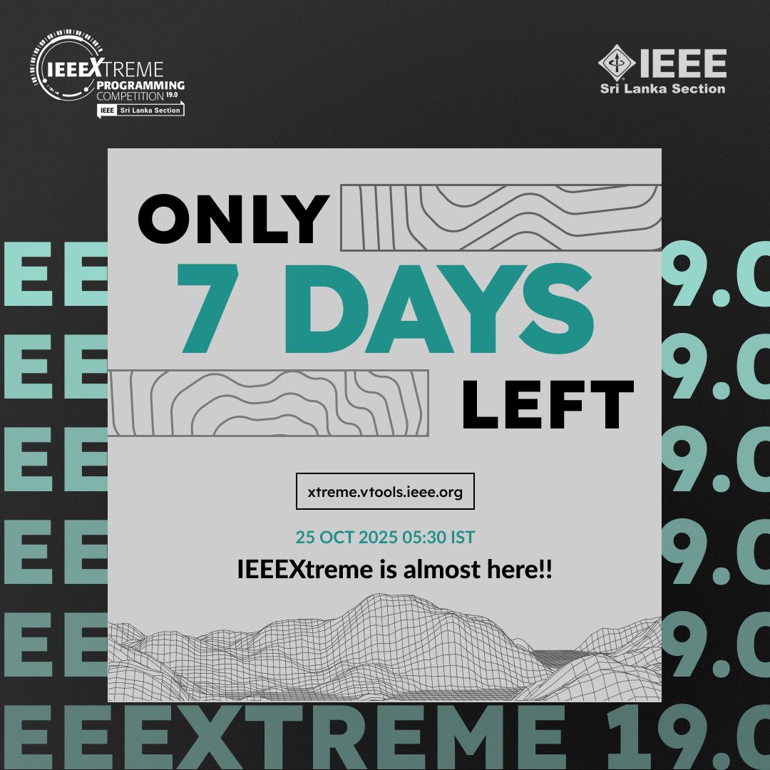 IEEEXtreme 19.0 - Sri Lanka Section
